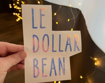Le Dollar Bean Decal - Etsy