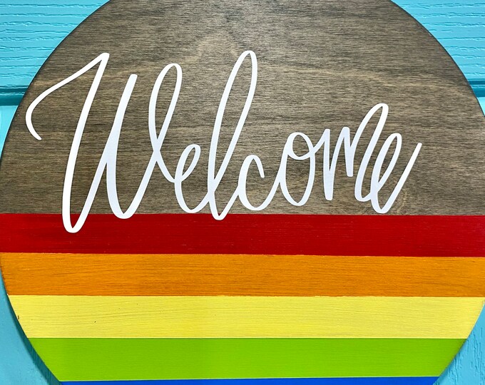 Pride Welcome Sign/pride Decorations/lbgtq/gay Pride/gay Wedding Gift ...
