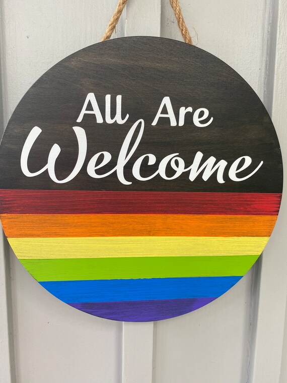 Gay Pride Sign/pride Sign/gay Pride/welcome Sign/gay - Etsy
