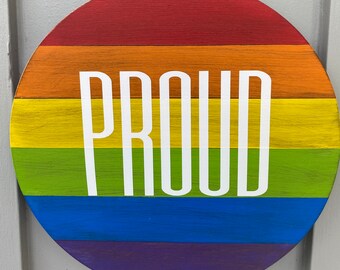 Proud Gay Door Sign - Etsy