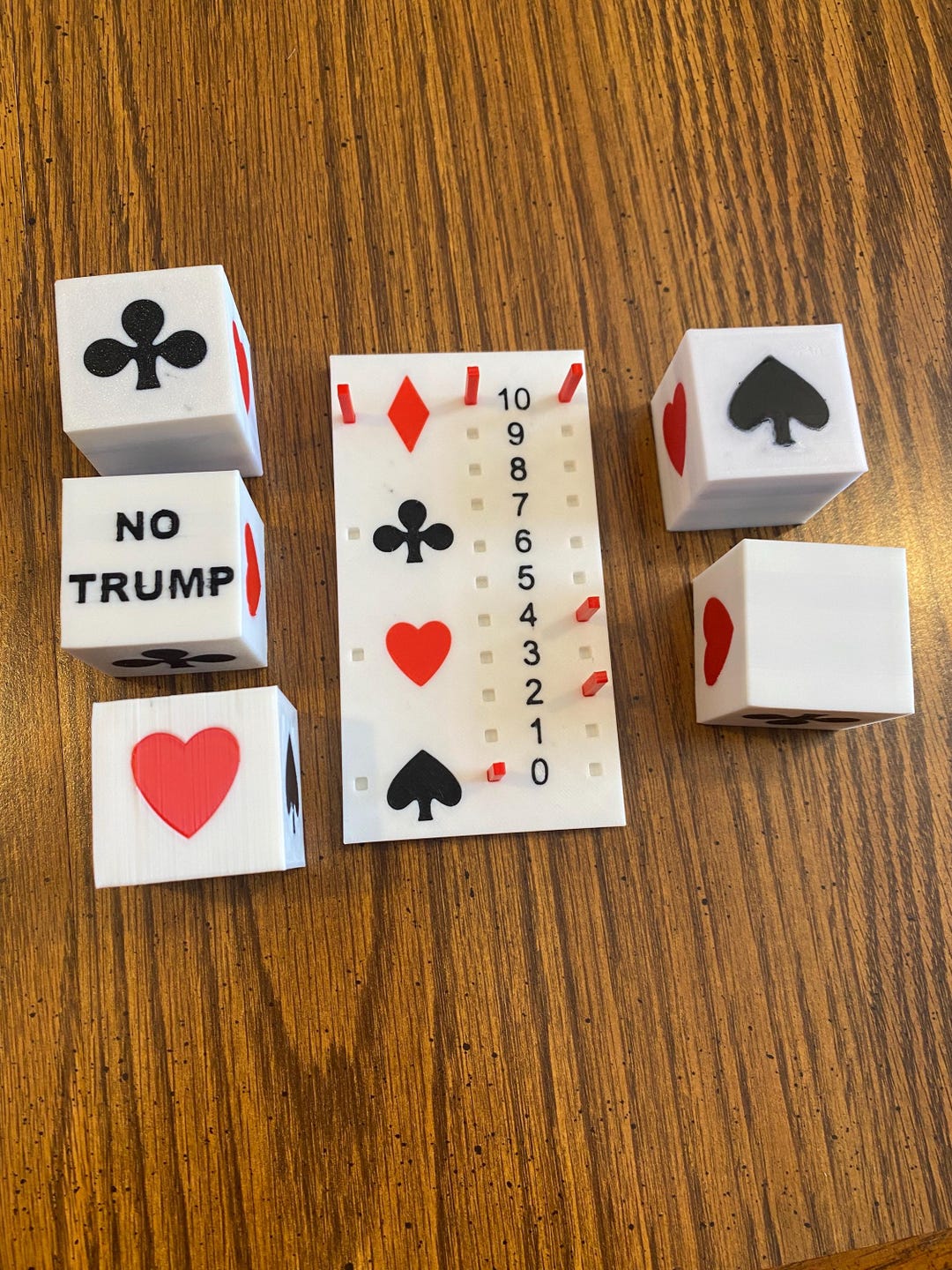 Euchre Cube and Score Board - Etsy