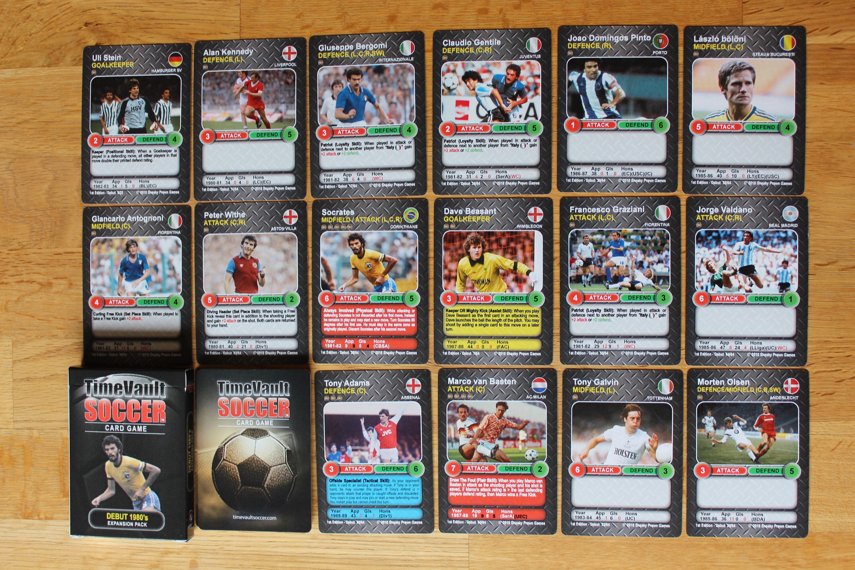 Time Vault Soccer | Football Card Game | 1980's Expansion Squad - Etsy UK