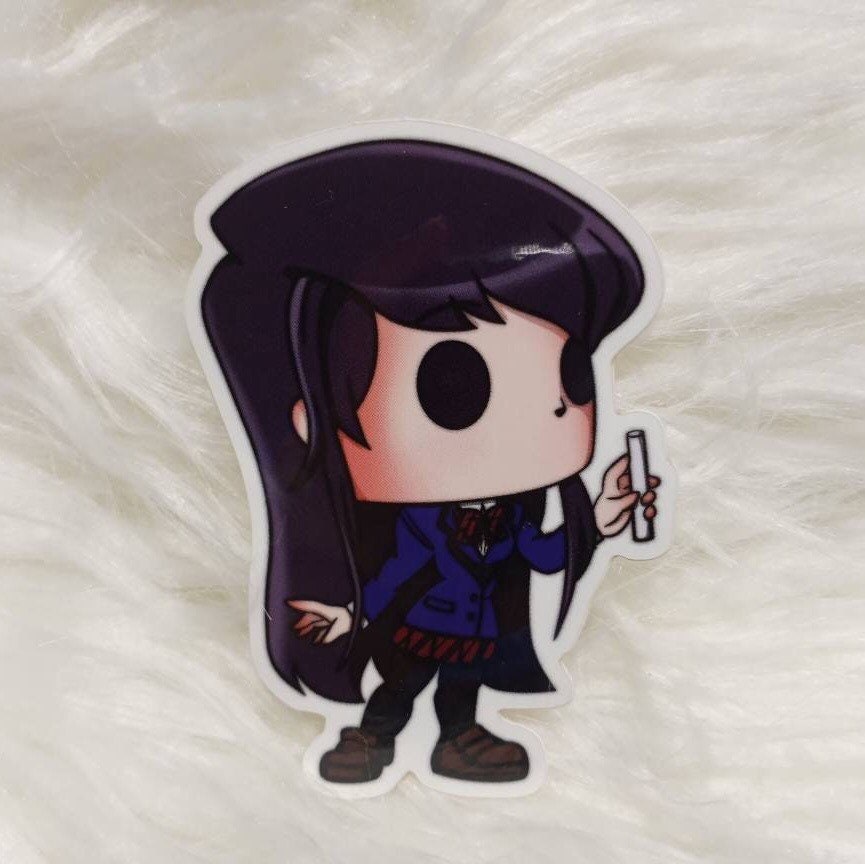 Komi Custom Funko Sticker (komi Can’t Communicate) - Etsy
