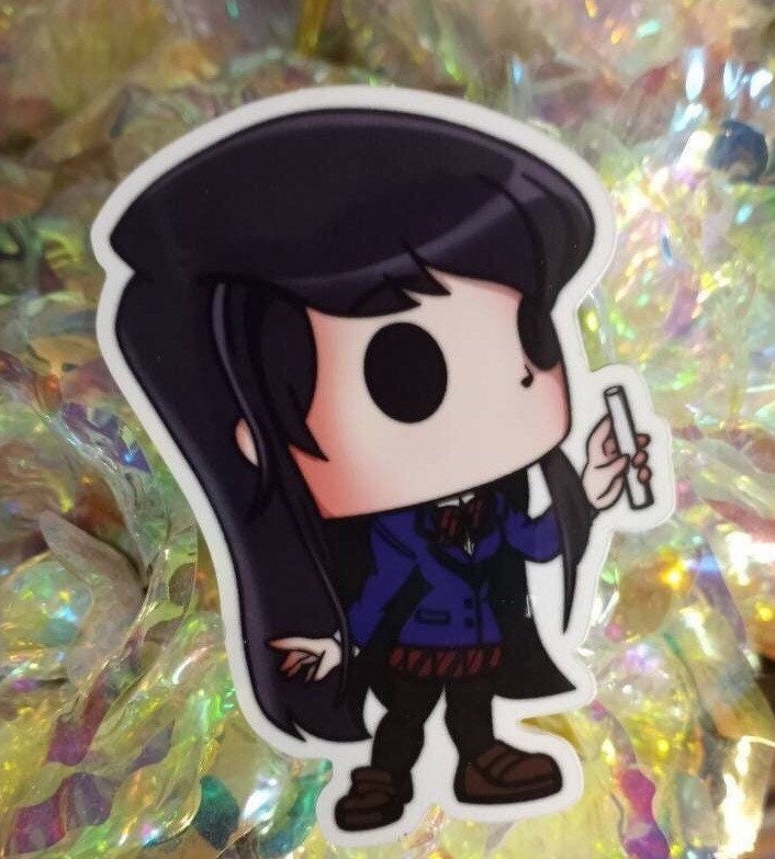 Komi Custom Funko Sticker (komi Can’t Communicate) - Etsy