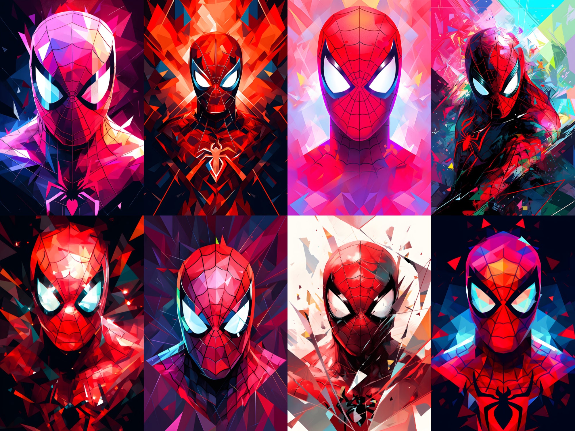 24 Printable Spiderman Posters Printable Clip Art Designs, Commercial ...