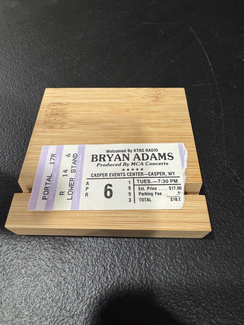 Vintage Apr 6 1993 Bryan Adams Ticket Stub Item #PHK3667 - Etsy