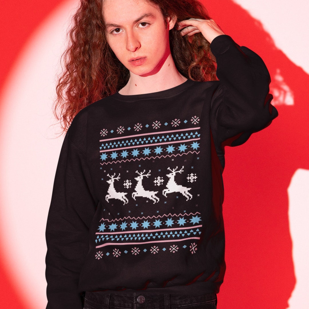 Trans Christmas Sweatshirt Subtle Trans Pride Sweatshirt Trans - Etsy