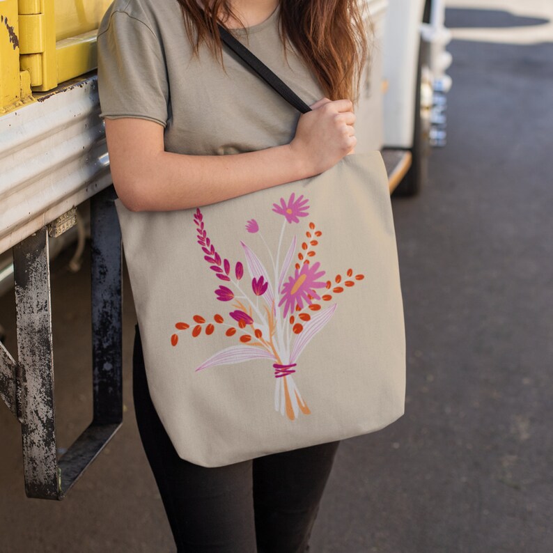 Subtle Lesbian Pride Tote Bag Lesbian Tote Bag Aesthetic Etsy