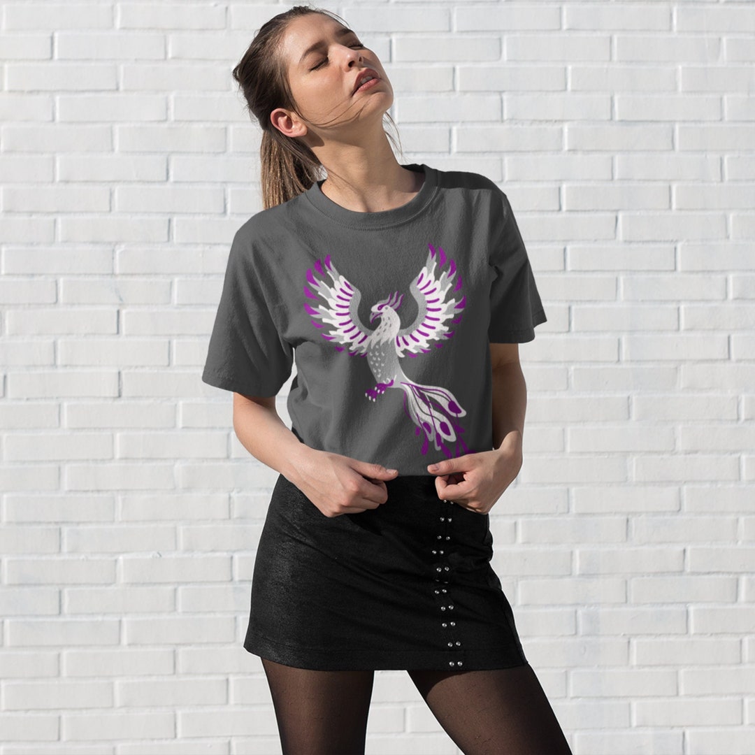 Subtle Asexual Pride Shirt Subtle Ace Pride Phoenix Shirt Asexual Flag ...
