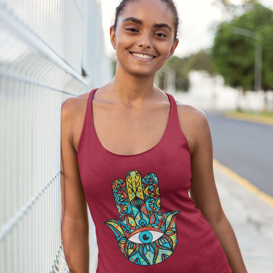 Yogi Gift Yoga Tank Hamsa Tank Hamsa Shirt Hamsa Hand - Etsy