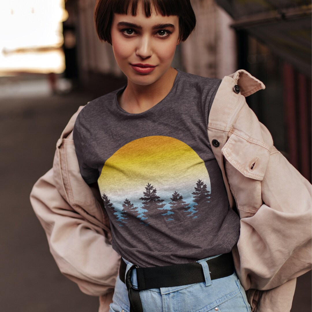 Aroace Shirt Subtle Aroace Pride Aroace Retro Sunset Shirt Sunset ...