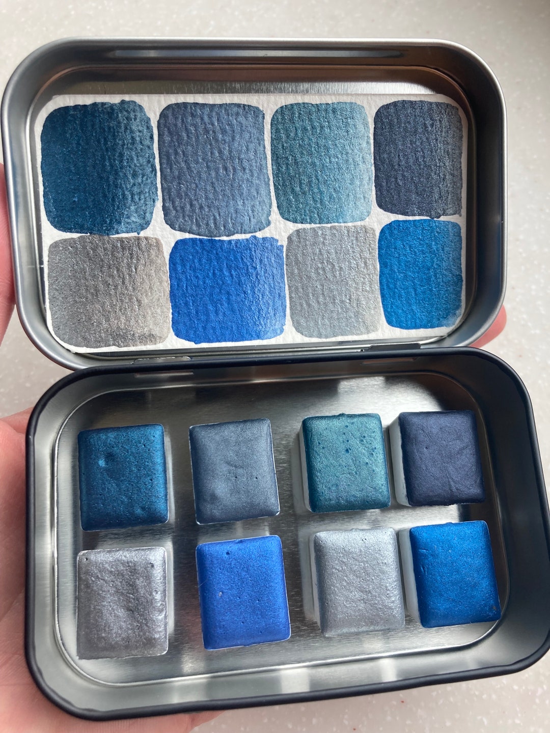 Ravenclaw House Colors, Handmade Eco Friendly Metallic Watercolor ...