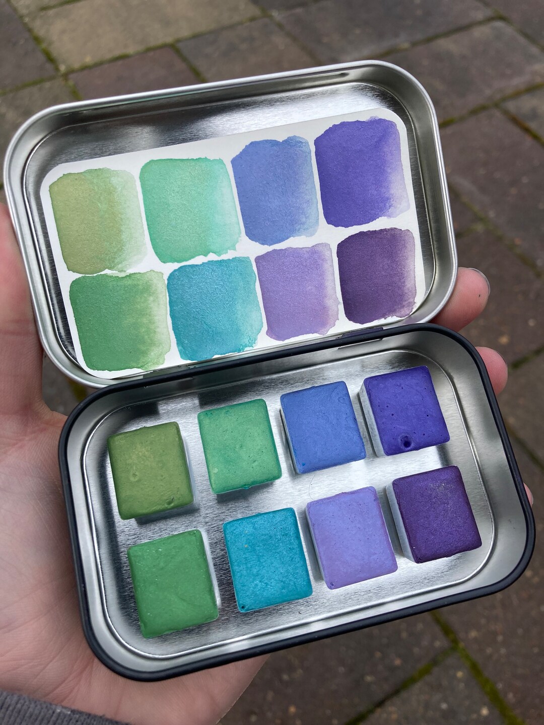Fairytale Handmade Eco Friendly Metallic Watercolor Palette - Etsy