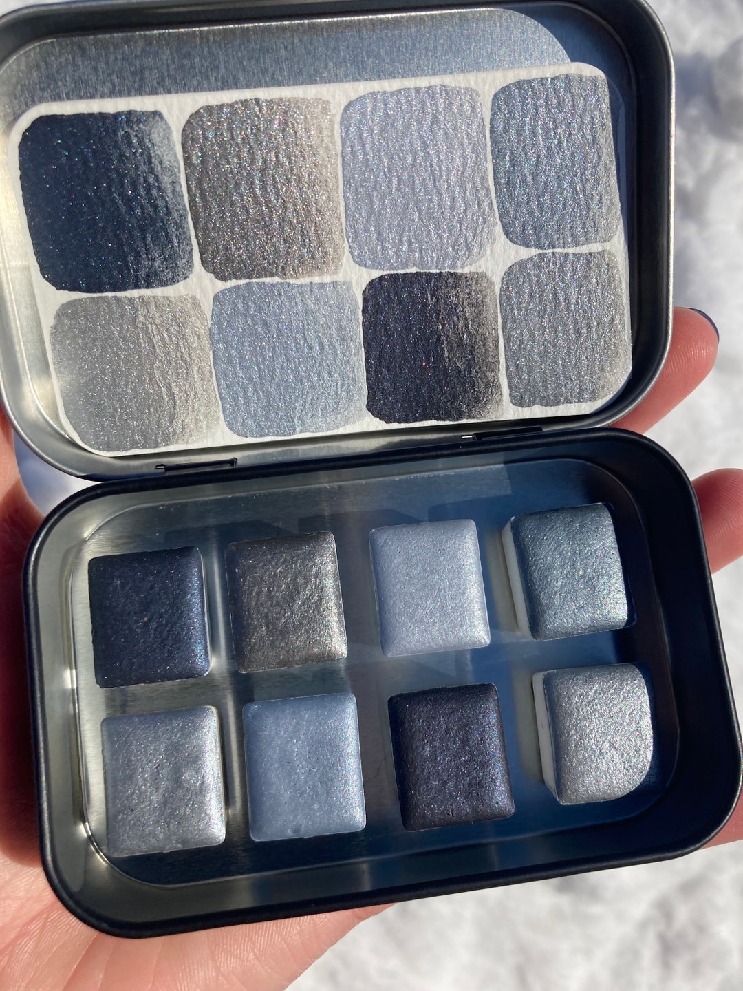 Arrows of Artemis, Handmade Eco Friendly Metallic Watercolor Palette - Etsy