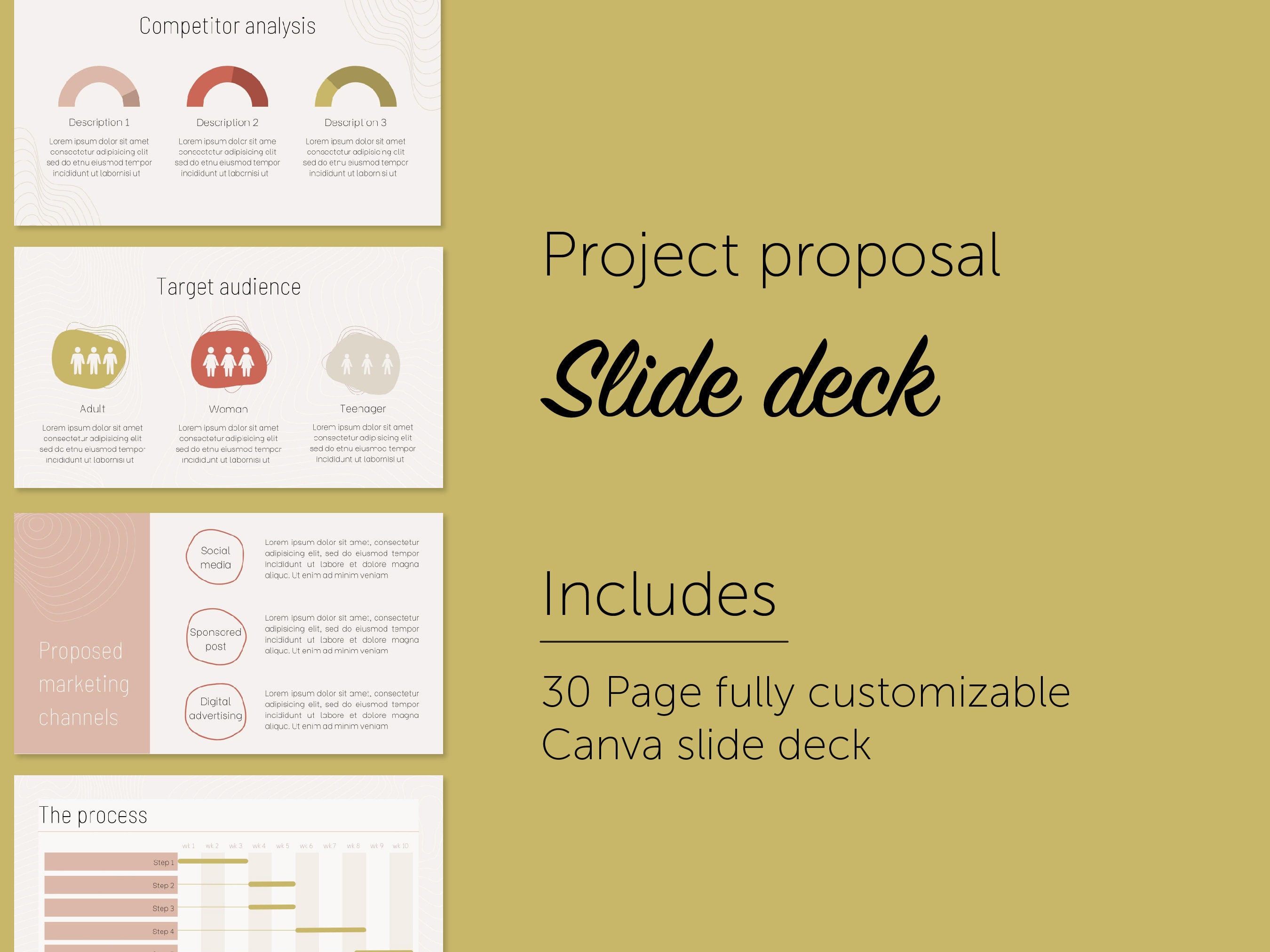 Project Proposal Presentation Template | Design Project Slide Deck ...