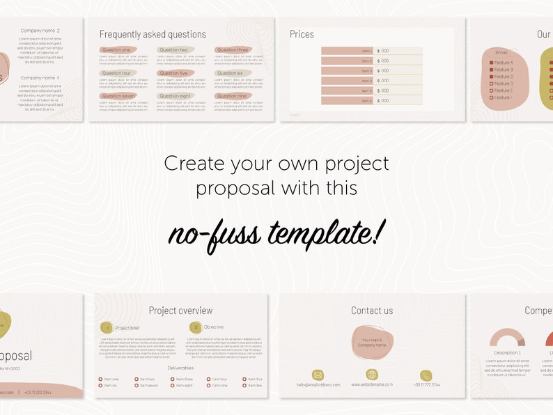 Project Proposal Presentation Template | Design Project Slide Deck ...