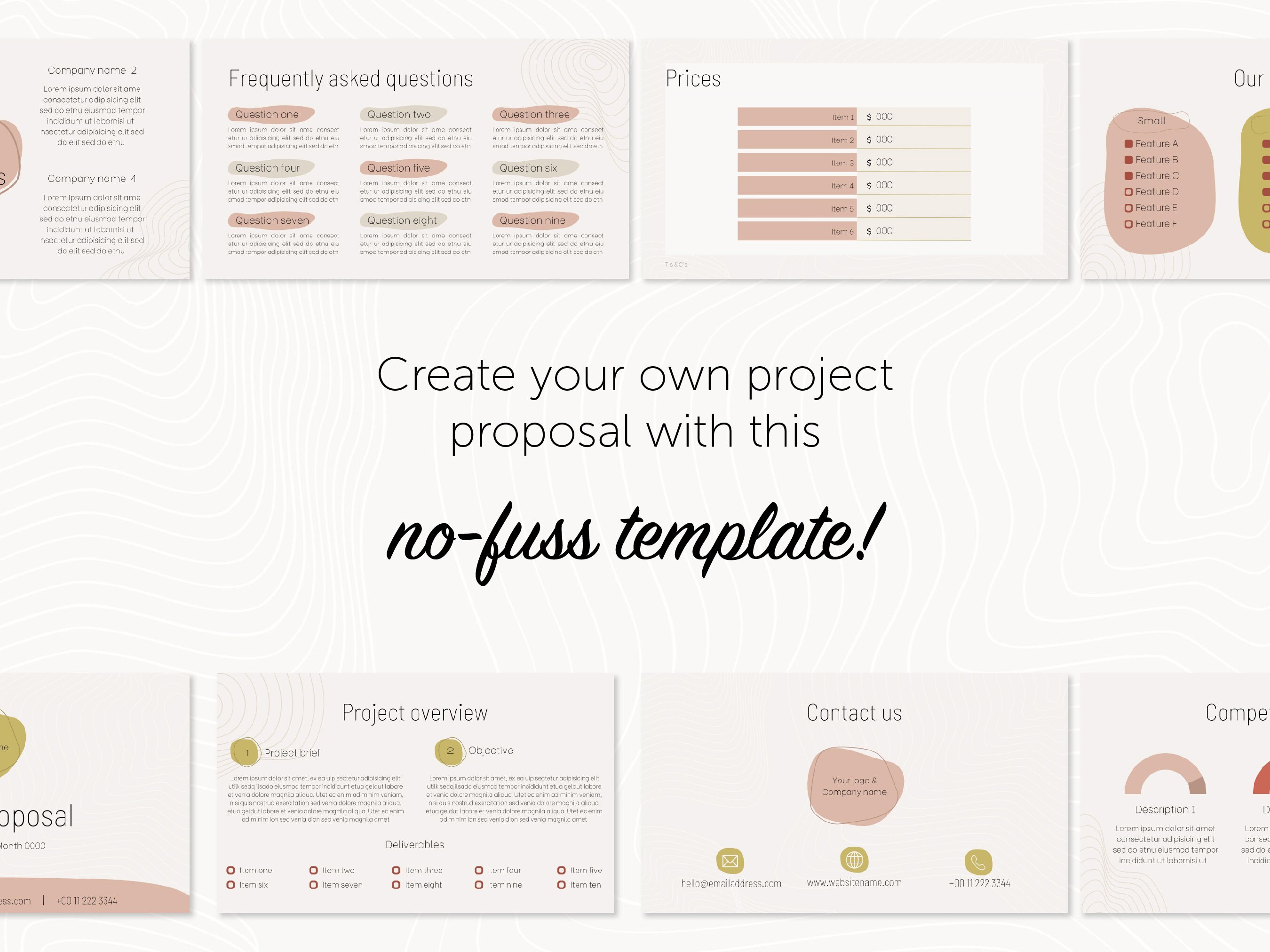 Project Proposal Presentation Template | Design Project Slide Deck ...