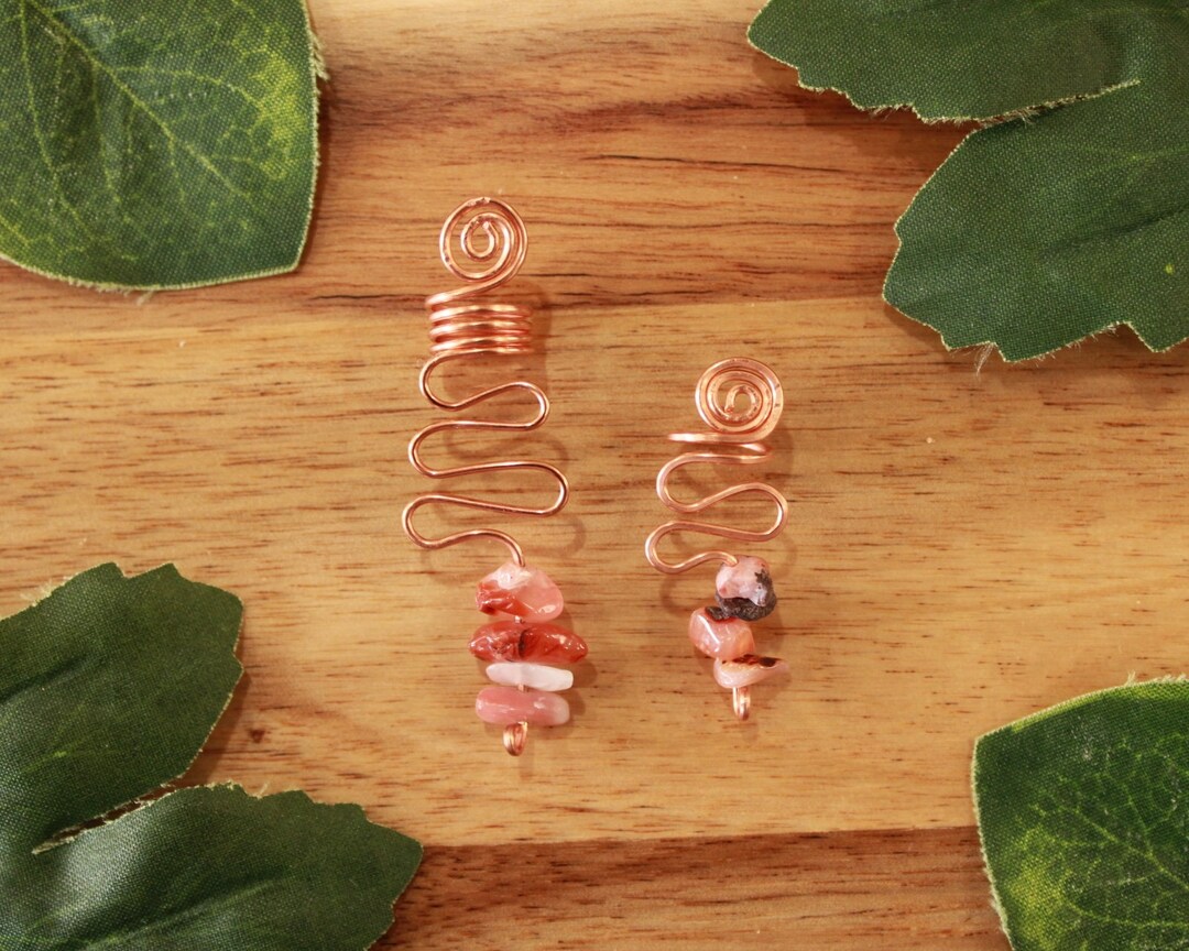 Coral Ophidia Crystal Loc Jewelry Wire Loc Jewelry Dreadlock Jewelry - Etsy