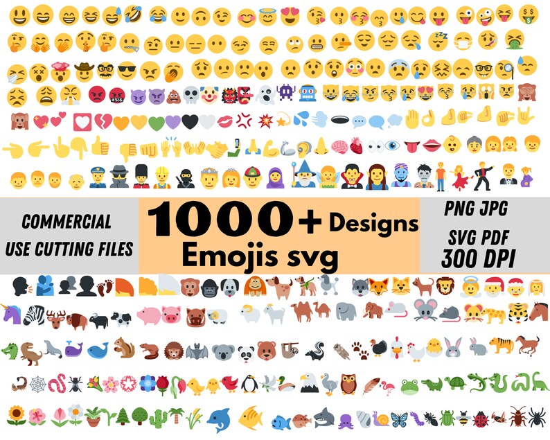 Emoji Svg Emoji Clipart Emojis Svg Emoji PNG Smiley Svg - Etsy Australia