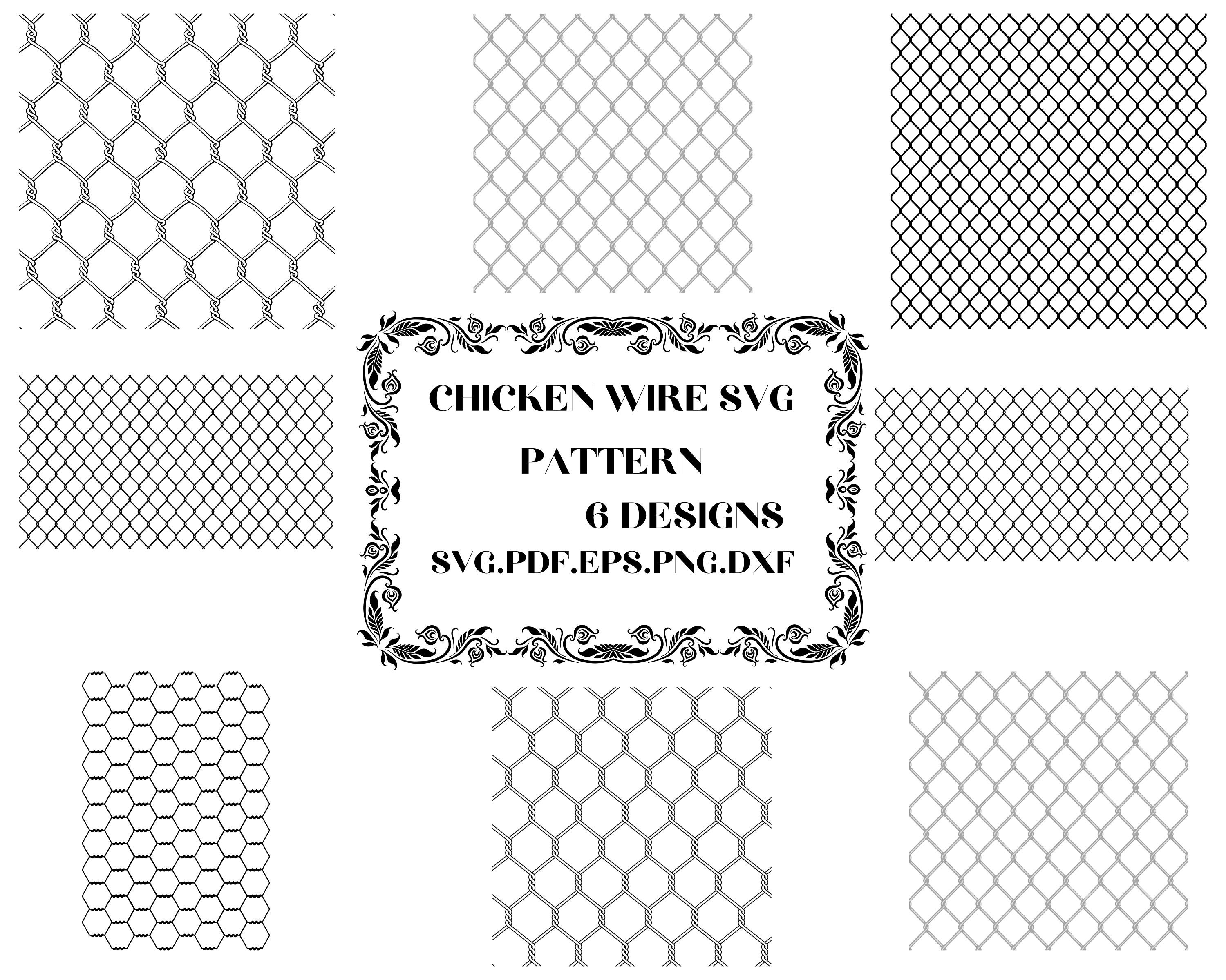 CHICKEN WIRE SVG Chicken Wire Pattern Svg Svg Cut Files for - Etsy