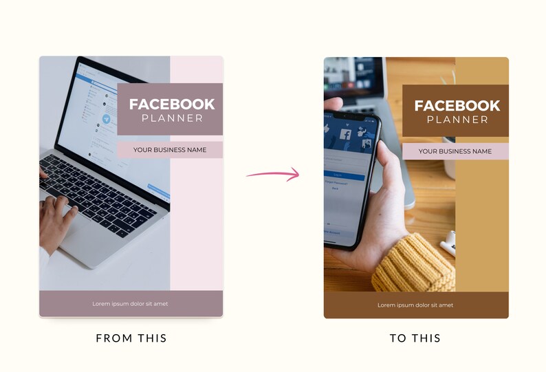 Facebook Printable Canva Journal Digital Social Media - Etsy