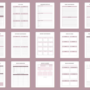 Household Management Binder Printable Editable Planner Template Life ...