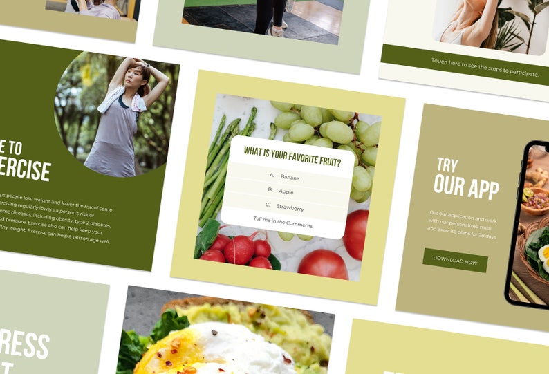 30 Weight Loss Instagram Post Fitness Nutrition Coach Templates ...