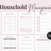 Household Management Binder Printable Editable Planner Template Life ...