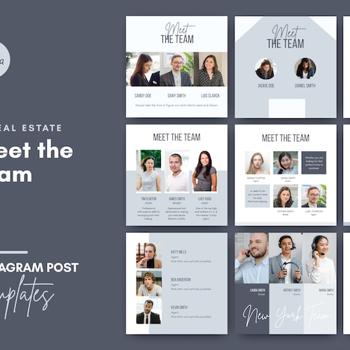 10 Meet the Team Social Media Stories Real Estate Instagram - Etsy