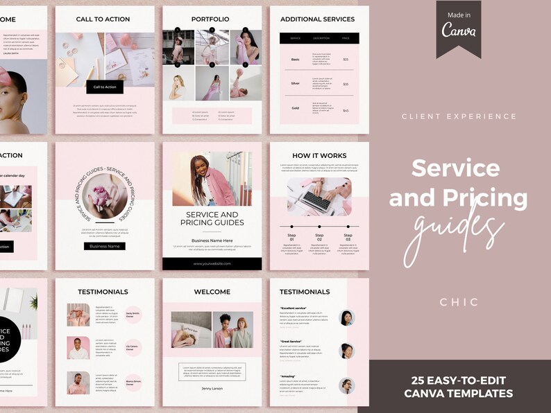 Services and Pricing Guide Template Price List Client Service Guide ...