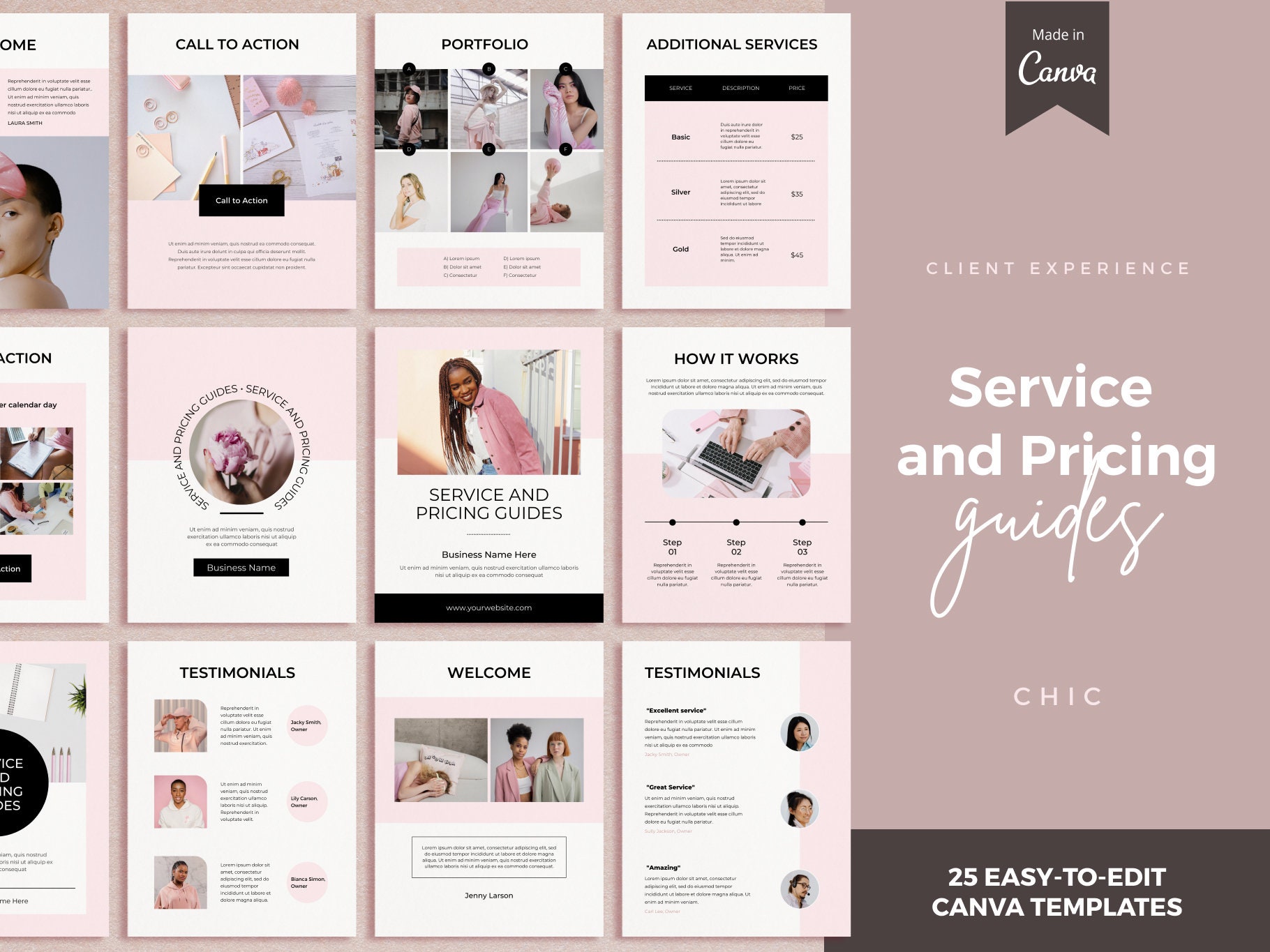 Services and Pricing Guide Template Price List Client Service Guide ...