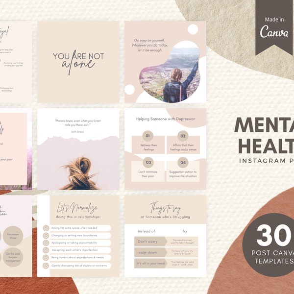 Instagram Health Template - Etsy