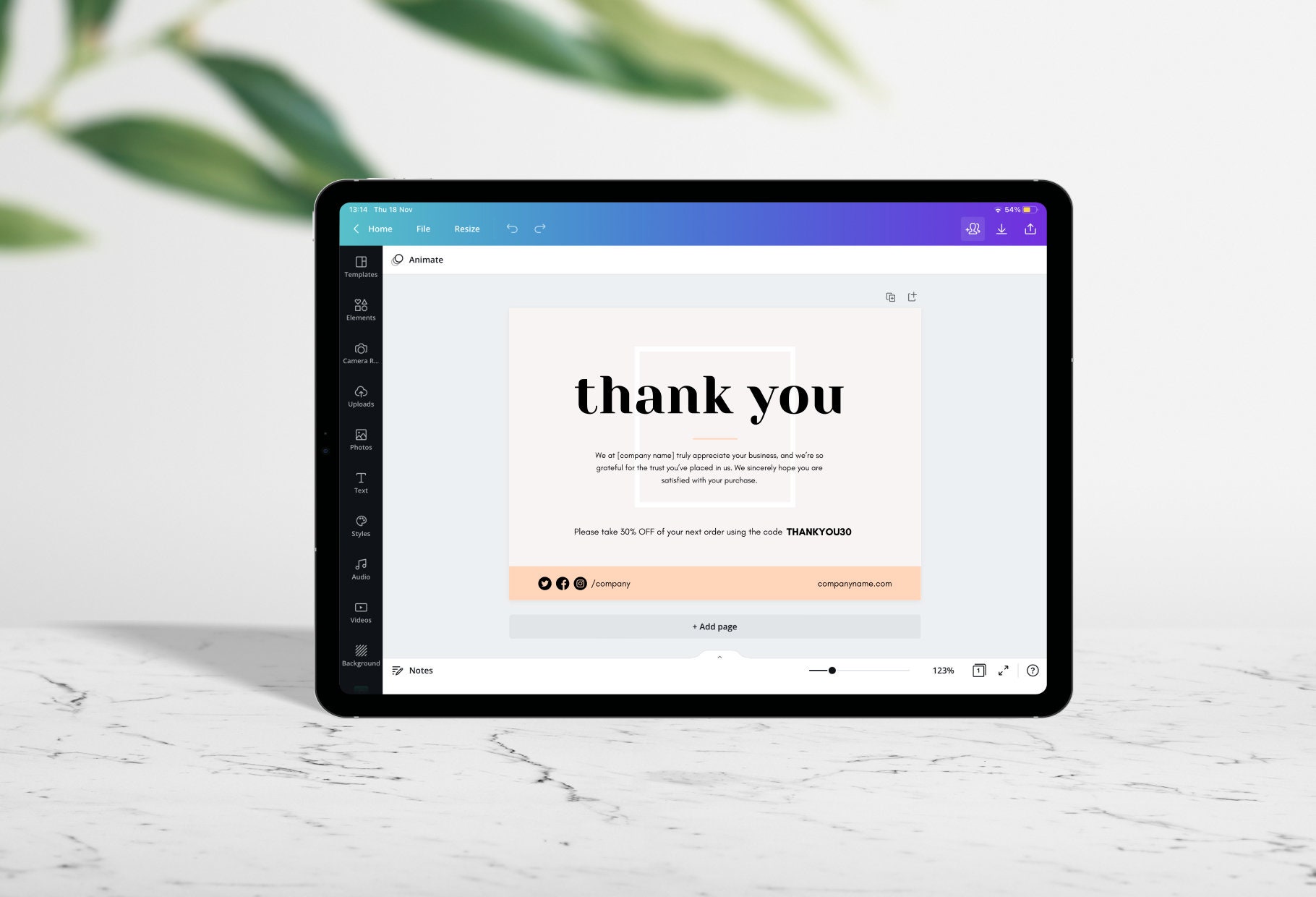 Printable & Editable Thank You Card Packaging Small Business Insert ...
