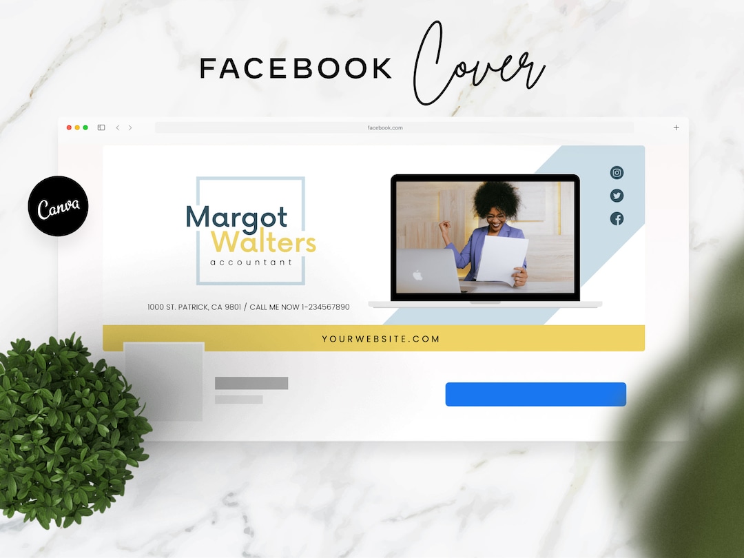 Margot Accountant Facebook Cover Social Media Banner - Etsy