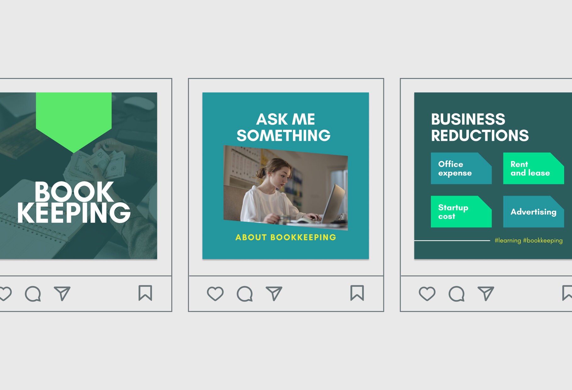 30 Bookkeeping Instagram Post Canva Templates Bookkeeper - Etsy