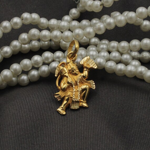 Hanumanji 22k Pendant Lord Hanuman Locket in 22k Yellow - Etsy