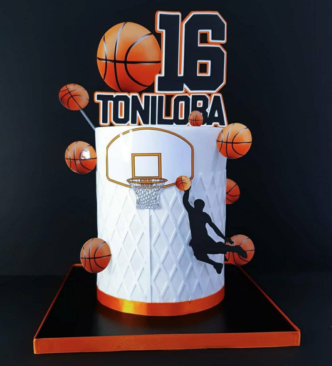 TOpper de pastel de baloncesto - Etsy España