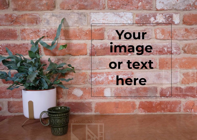 Brick Wall Stock Image Mock up Background Backdrop - Etsy