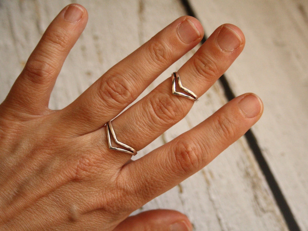 Arrow Ring in Silver Multipurpose. Combinable Ring. Adjustable Small ...