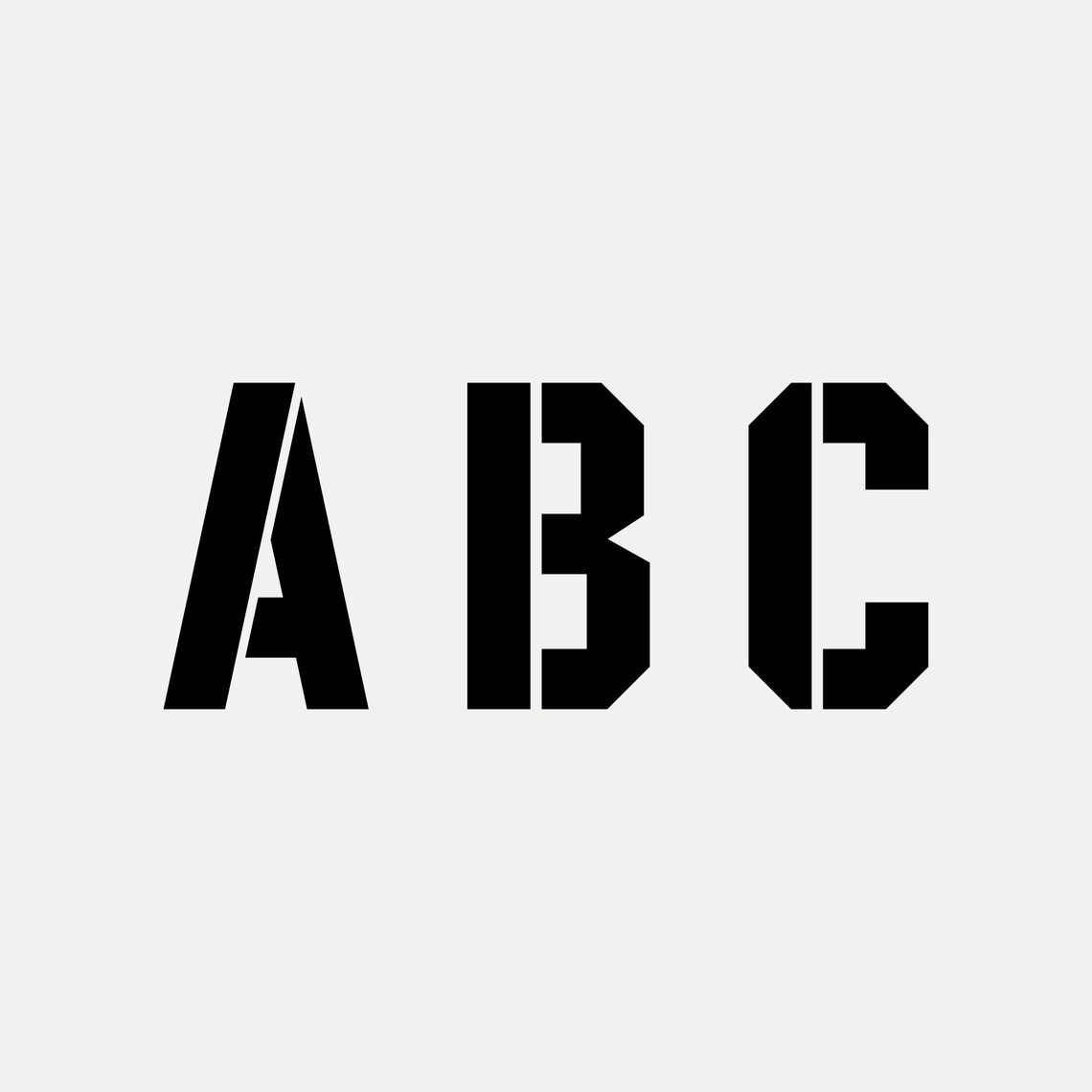 Military Alphabet Army Alphabet Military Letters Eps Svg Etsy