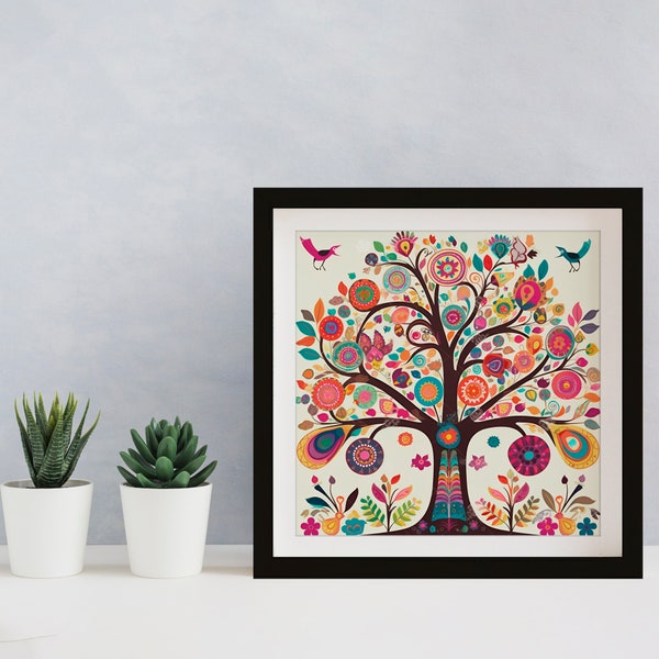 Tree Folk Art - Etsy