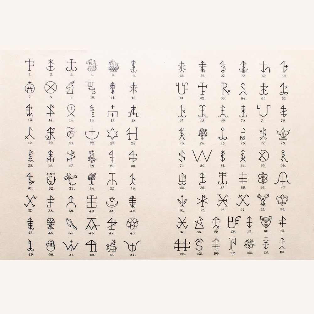 Esoteric Png - Ancient Symbols - Witchy - Mystic Boho Celestial - Moon ...