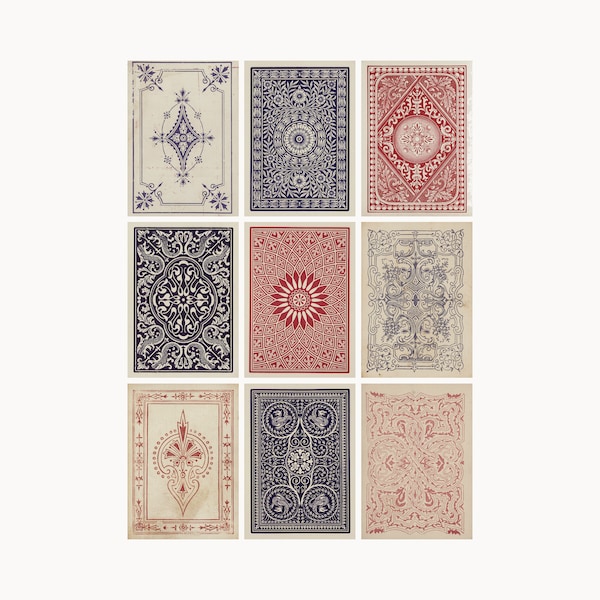 Playing Card Back Designs - Etsy