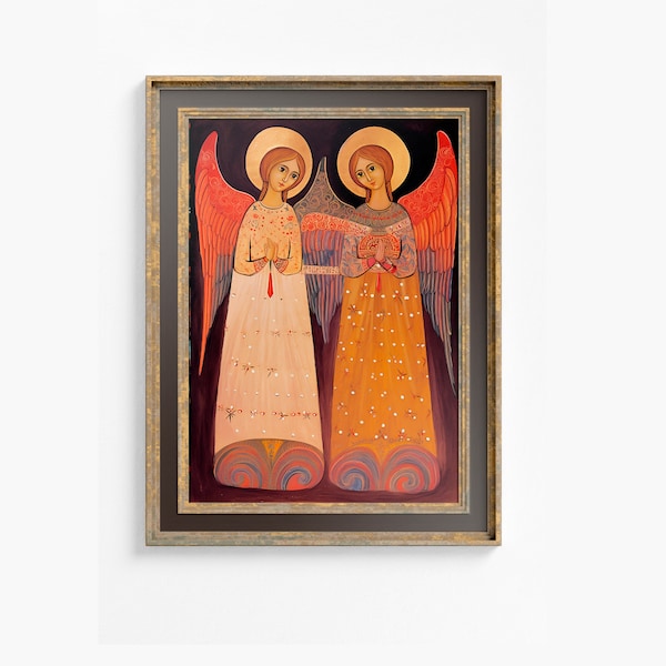 Angel Folk Art - Etsy