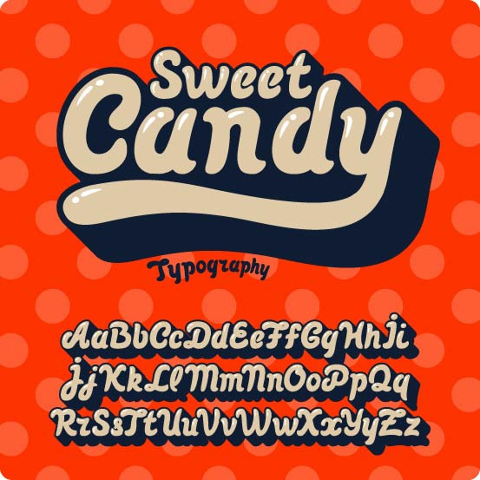 Retro Alphabet Png Bubble Letters Elements Digital 70s | Etsy UK