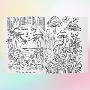 70s Coloring Book for Adults and Kids 77 Pages - Retro Coloring Book - Etsy