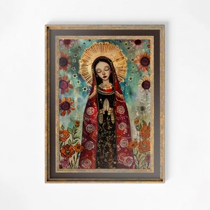 Folk Art Goddess Painting - Digital Download - Etsy