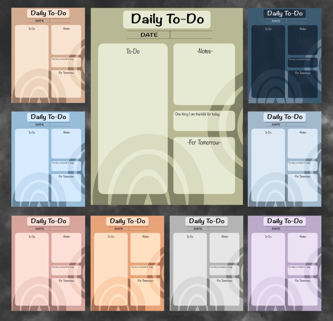 Boho Daily Planner Page- Digital Download, Office, Daily Reminders ...