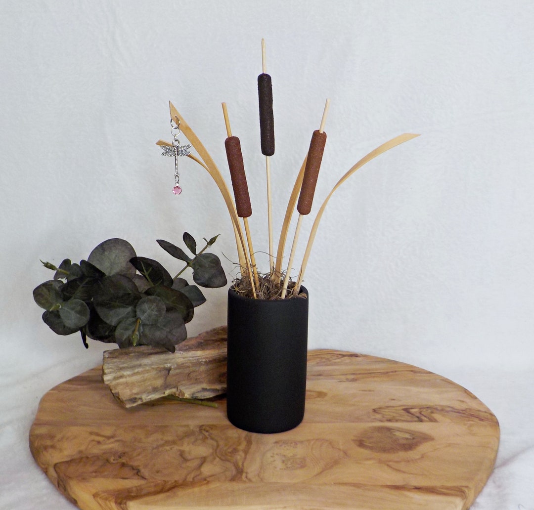Cattails Decor Realistic Polymer Clay Cattails Cattail - Etsy