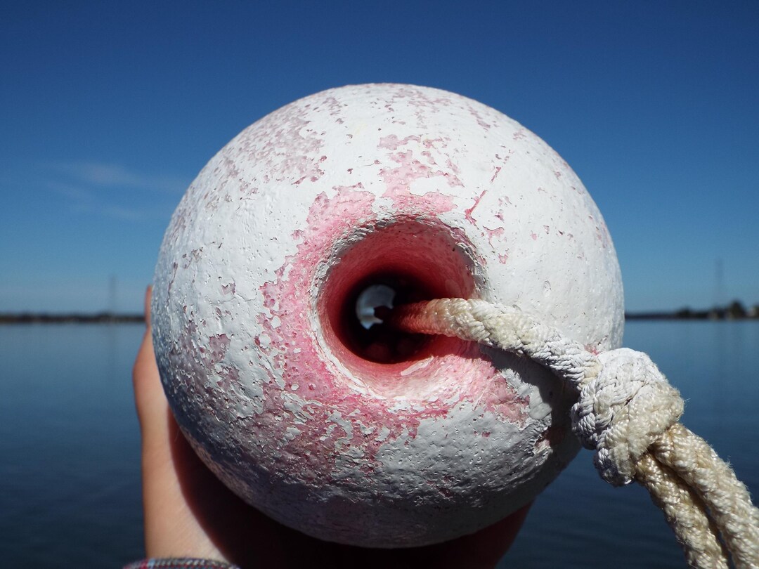 Flamingo, Authentic Crab Pot Buoy, Pink, Red(ish), White - Etsy